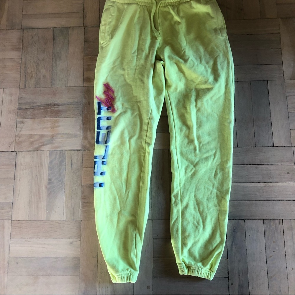Talentless Miami Vice Yellow Neon Sweatpants - Gem